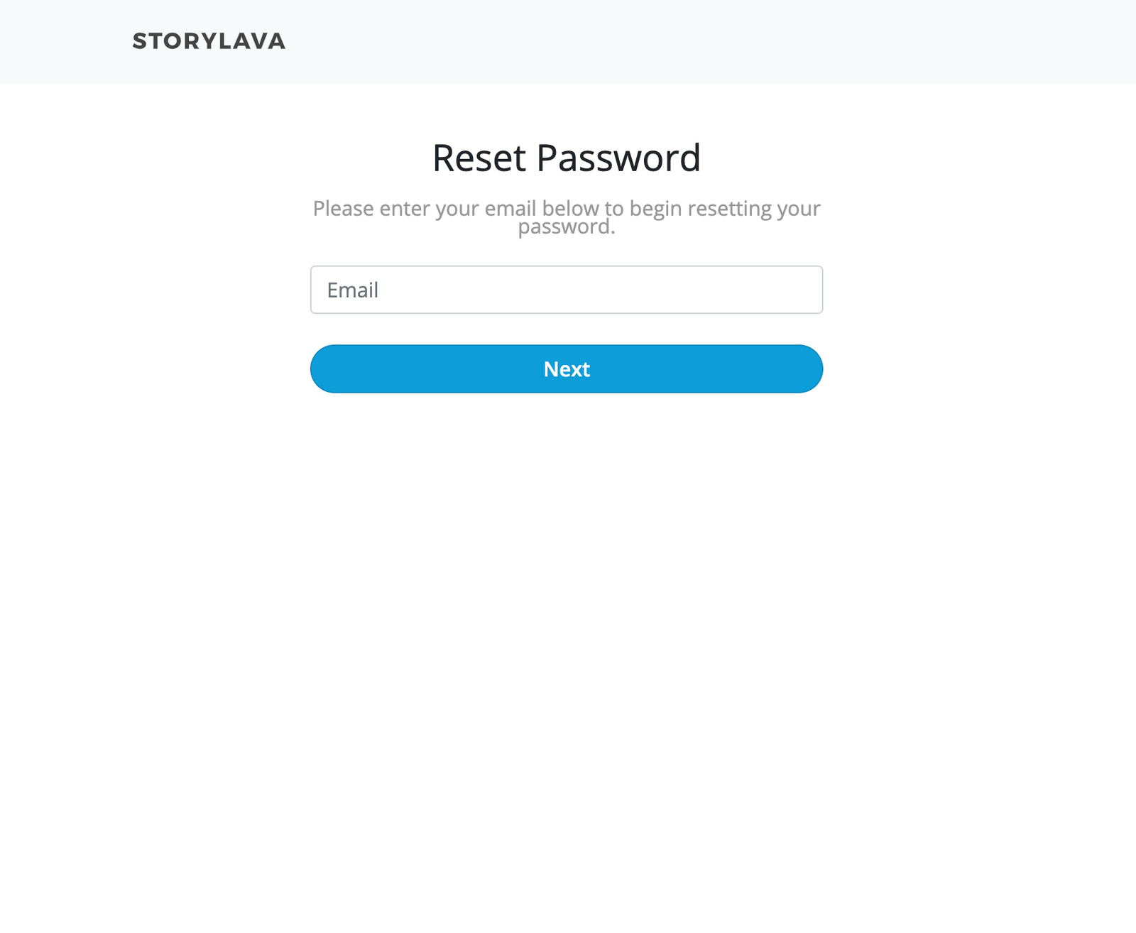 Storylava - Support - Reset your password